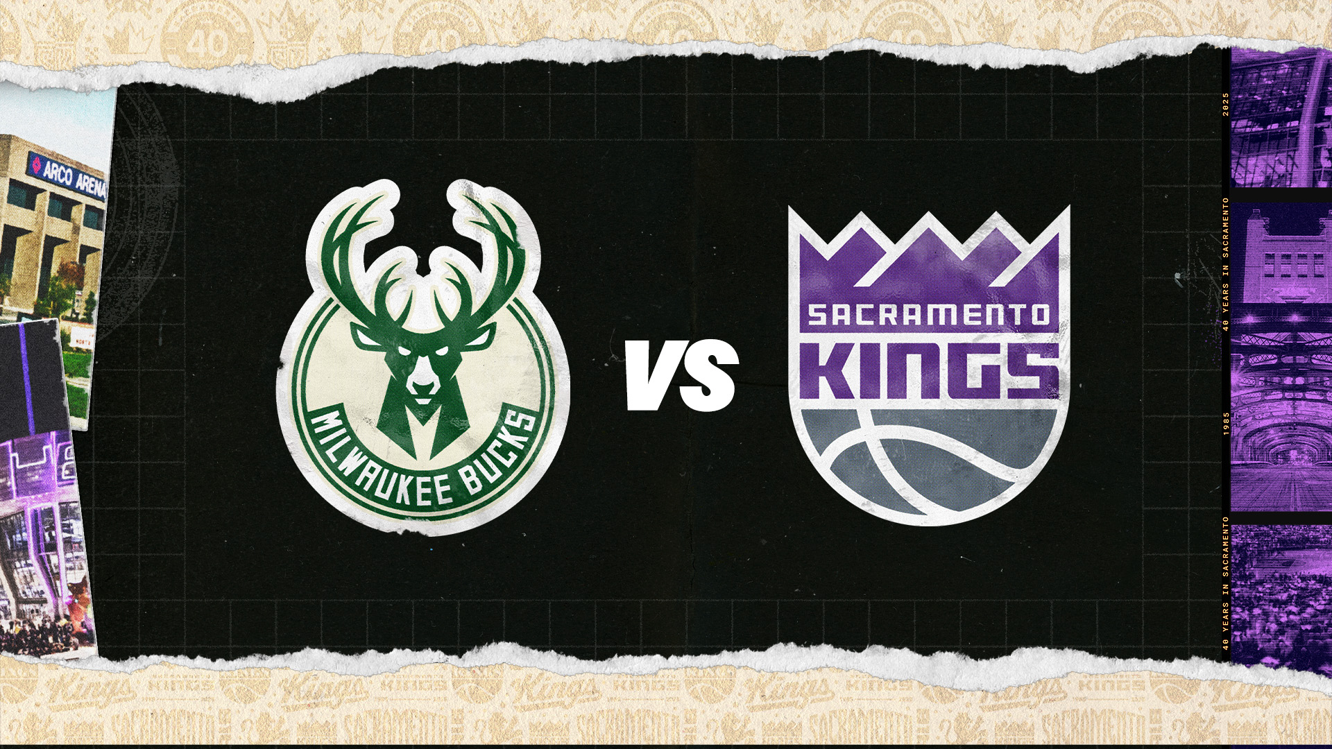 Bucks vs Kings - Golden 1 Center